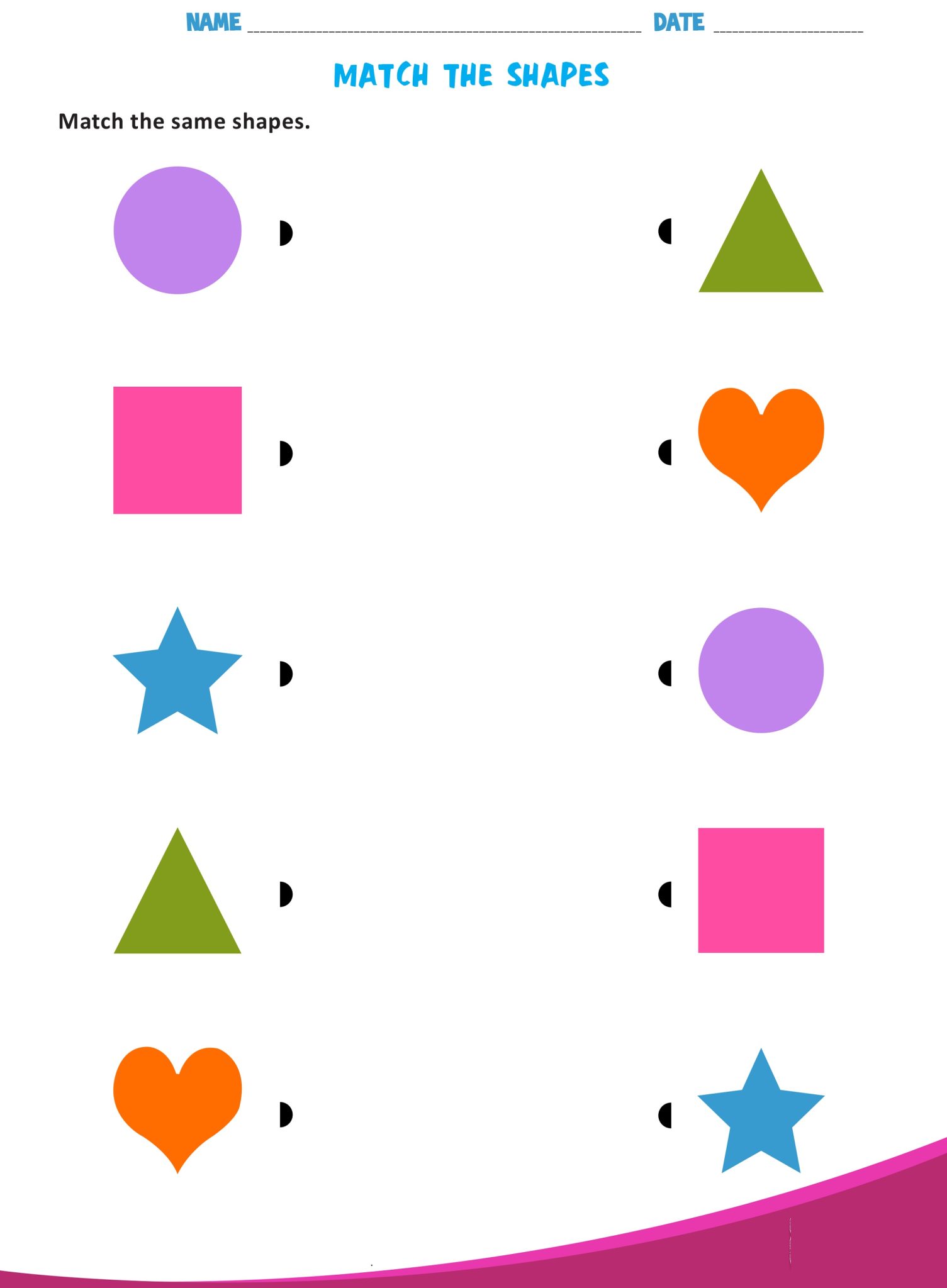 Preschool Shapes Worksheets to Print | 123 Worksheets