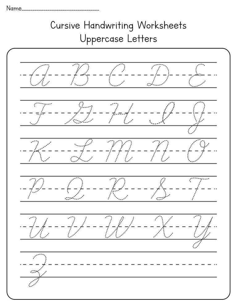 Handwriting Practice Sheets | 123 Worksheets