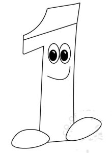 Number One Coloring Pages | 123 Worksheets