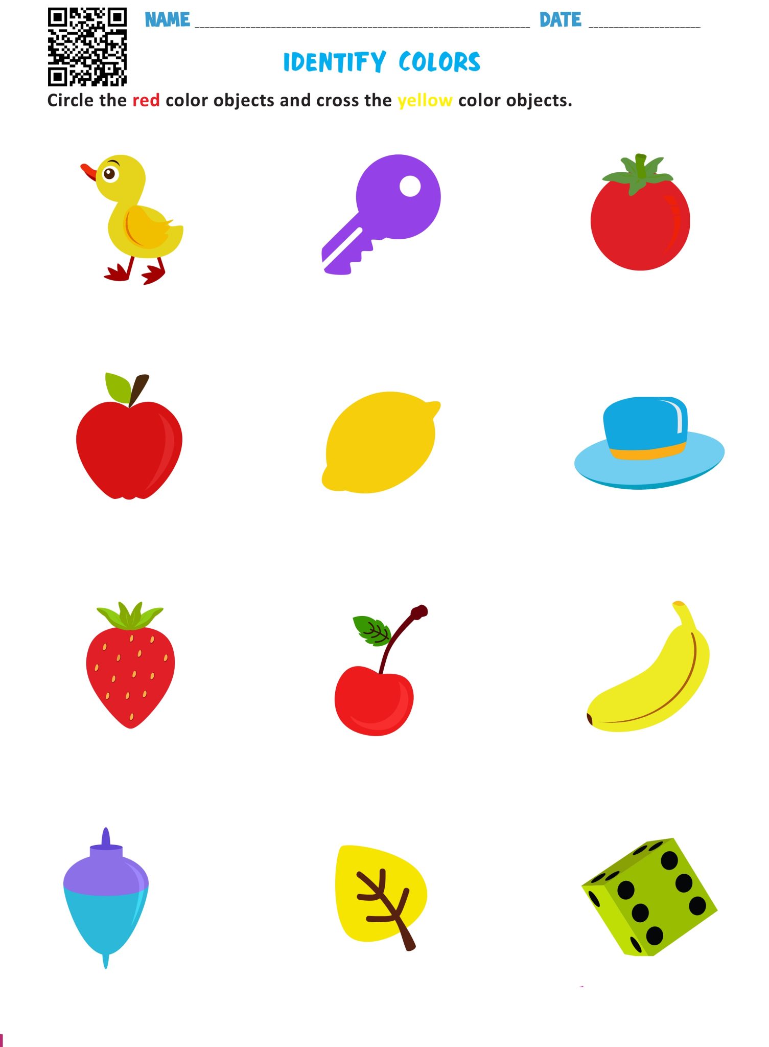 Colors Worksheets | 123 Worksheets