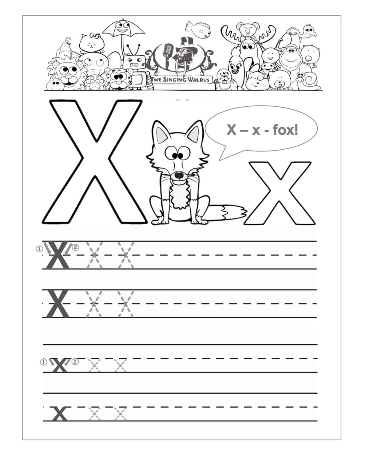 Letter X Worksheets | 123 Worksheets