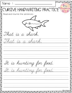 Free Cursive Writing Worksheets | 123 Worksheets